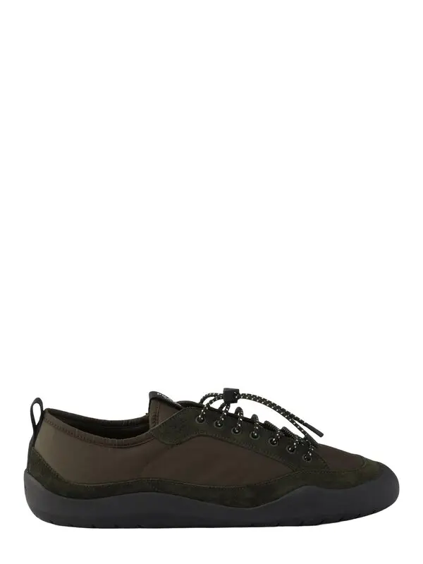 Prada Re-nylon And Suede Speedrock Sneakers - Green