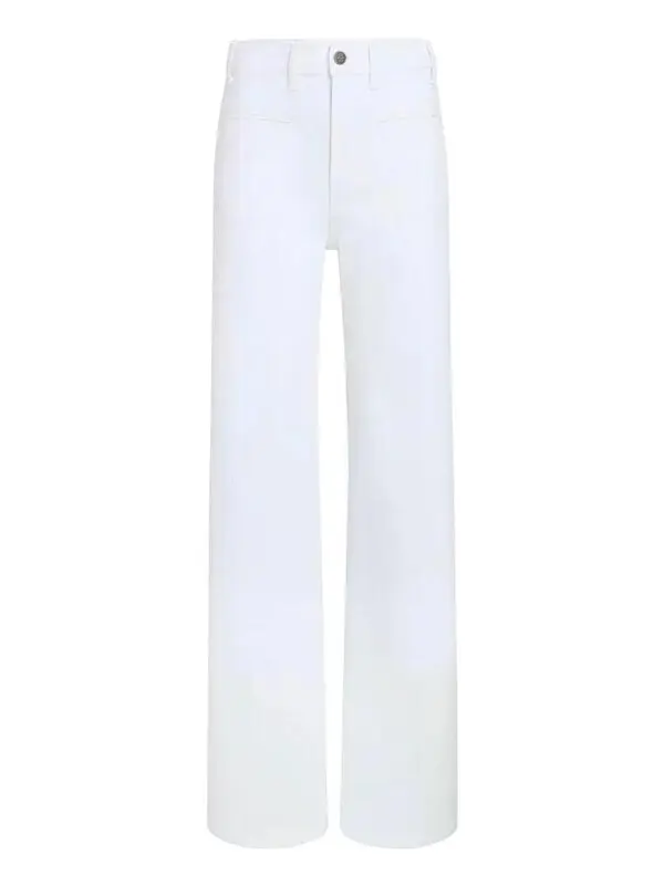 Khaite Delmonico Wide Leg Jeans - White