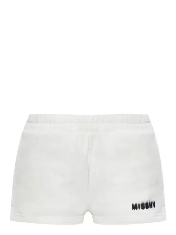 MISBHV Logo Track Shorts - White
