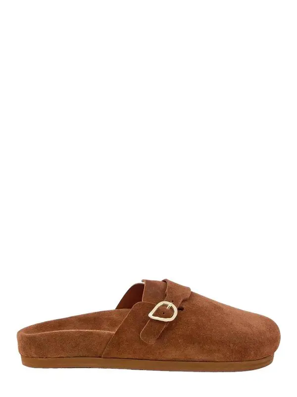 ANCIENT GREEK SANDALS Vasilista Buckle-strap Mules - Brown