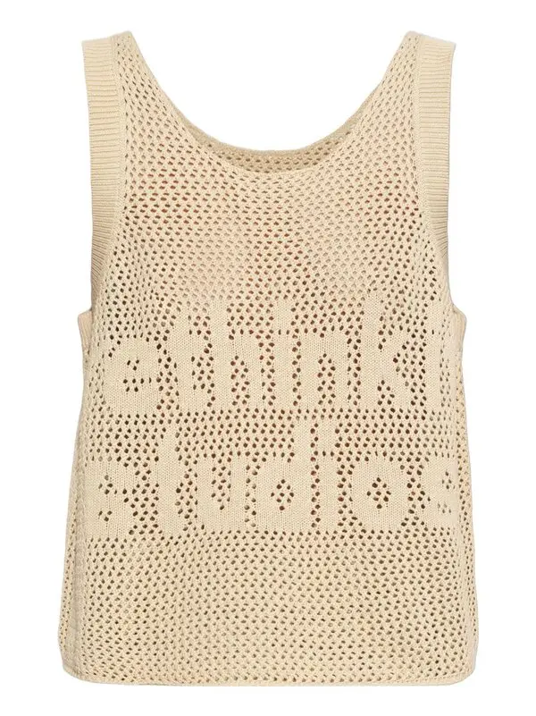 RETHINKIT STUDIOS Loose-fit Sleeveless Top - Beige