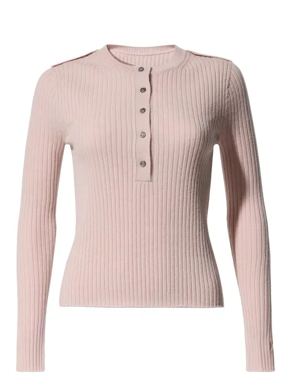 Perfect Moment Henley Top - Pink