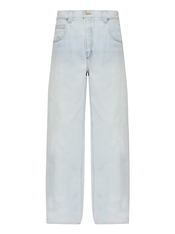 AGOLDE Fusion Straight Wide Leg Jeans - Light Blue