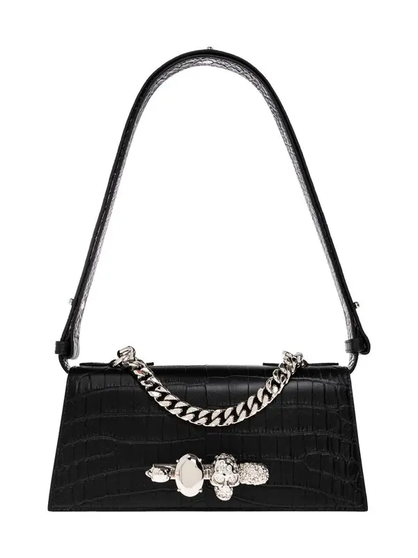 Alexander McQueen Jewelled Mini' Handbag - Black