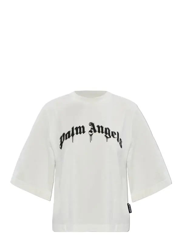 Palm Angels T-shirt With Printed Logo - White
