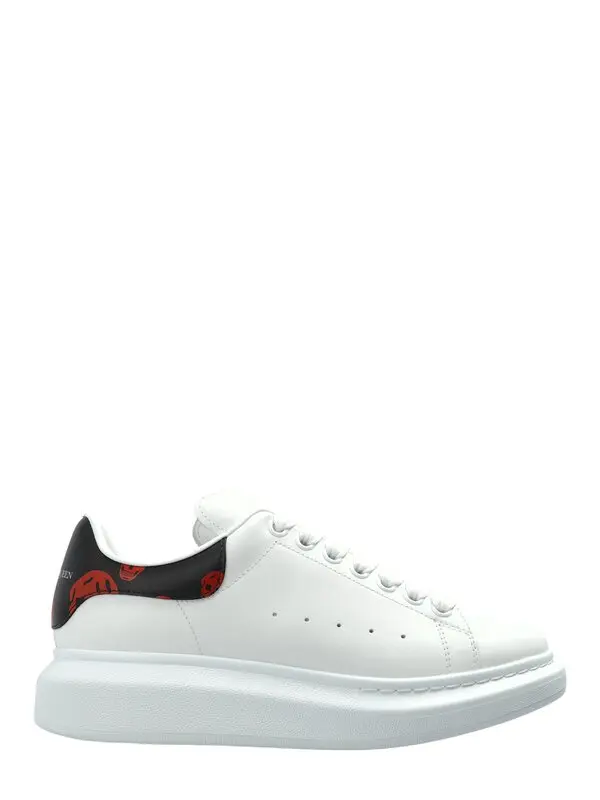 Alexander McQueen Leather Low-top Sneakers With Logo - White