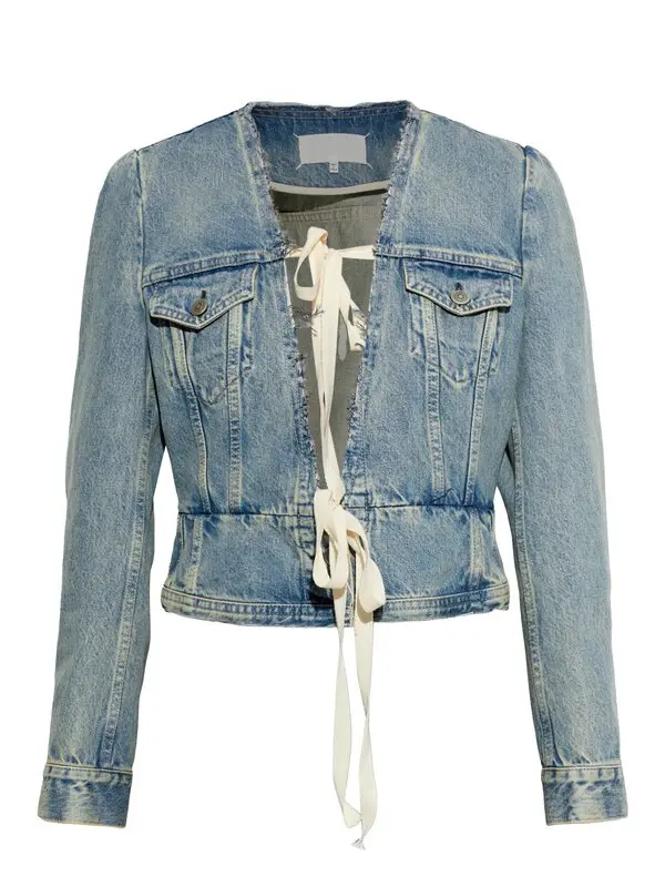 MAISON MARGIELA Denim Jacket With ‘vintage’ Effect - Blue
