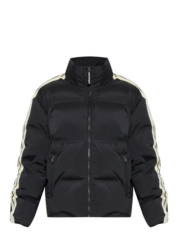 Palm Angels Insulated Puffer Jacket With Stand-up Collar - Black
