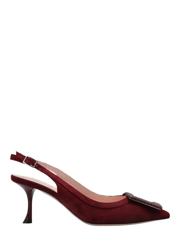 ROGER VIVIER Viv In The City Heeled Shoes - Burgundy