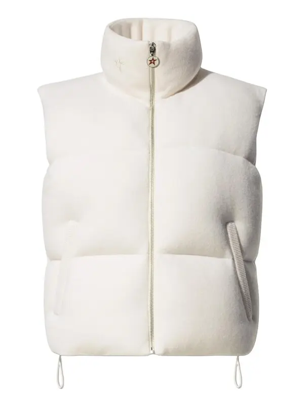 Perfect Moment Quilted Down Vest - Cream