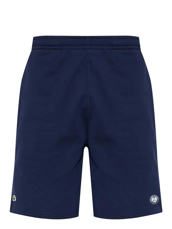 Lacoste Sweat Shorts With Logo Patch - Navy Blue
