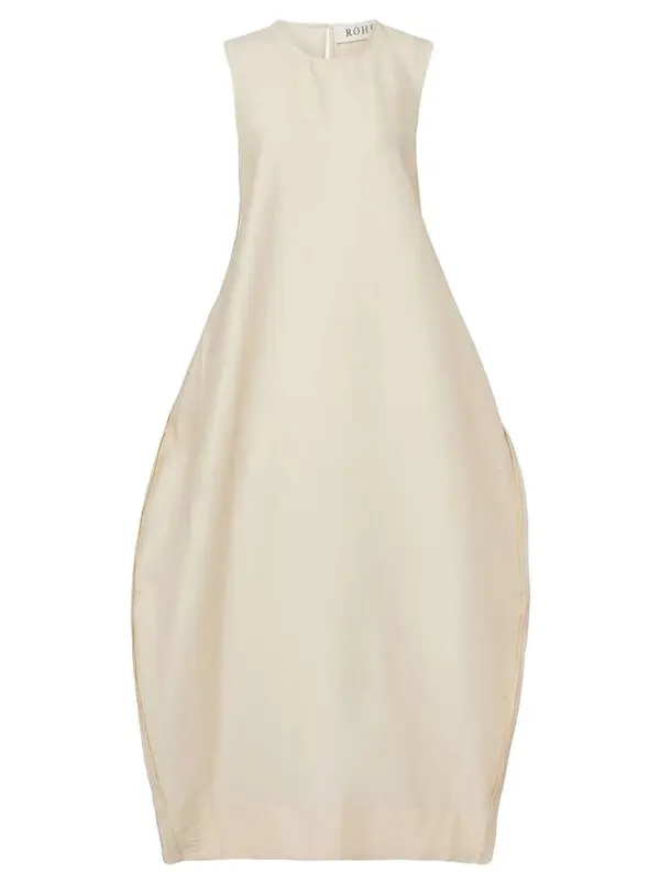 RÓHE Linen And Silk-blend Maxi Dress - Yellow