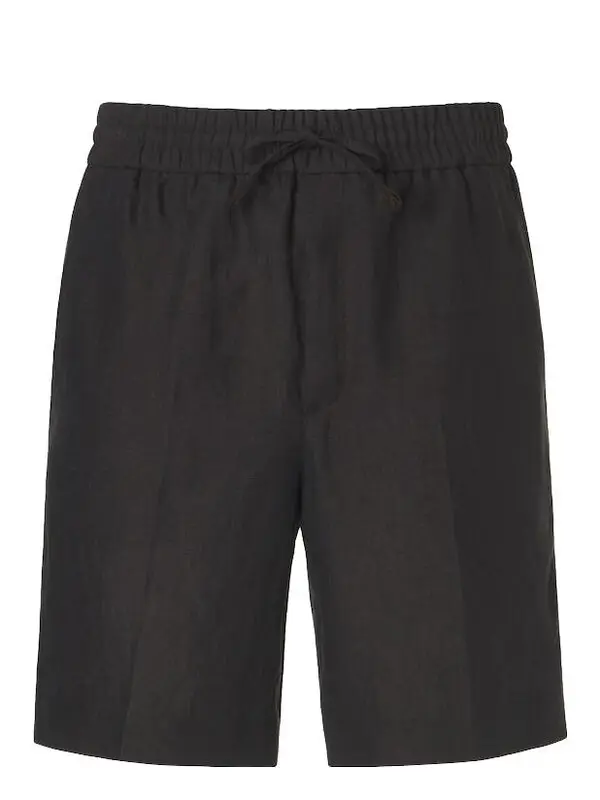 Brioni Linen Bermuda Shorts - Brown