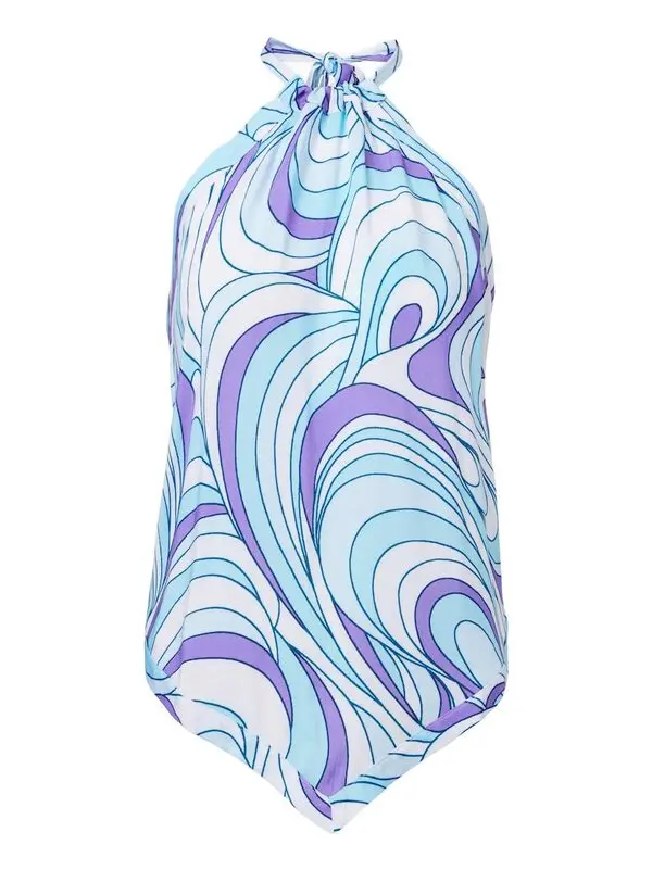 Melissa Odabash Raya Printed Halterneck Top - Multicoloured