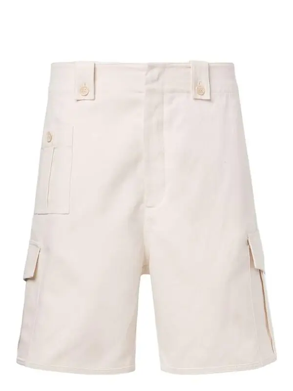 Brunello Cucinelli Cotton And Linen Cargo Shorts - White