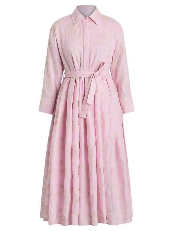 Scanlan Theodore Linen Shirt Dress - Pink