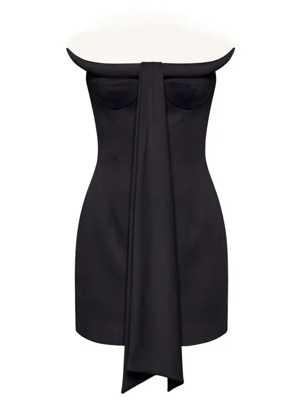 Aiste Hong Horn Mini Dress - Black