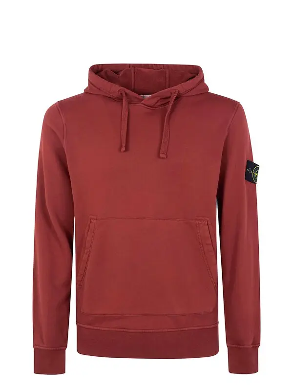 Stone Island Hoodie Sweatshirt - Red