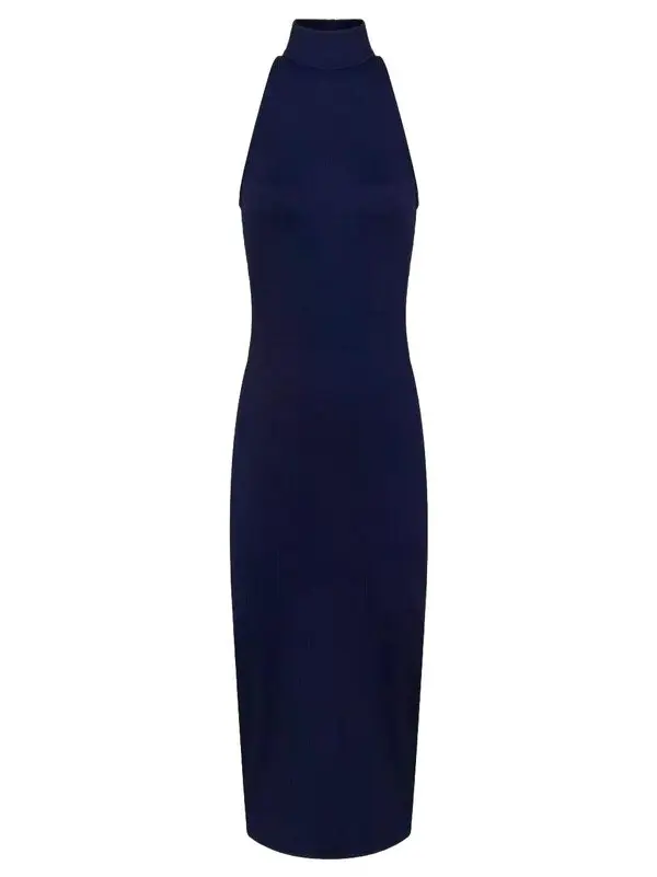 LENNY NIEMEYER Halterneck Midi Dress - Blue