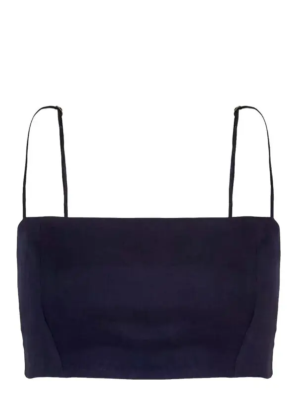LENNY NIEMEYER Square-neck Cropped Top - Blue