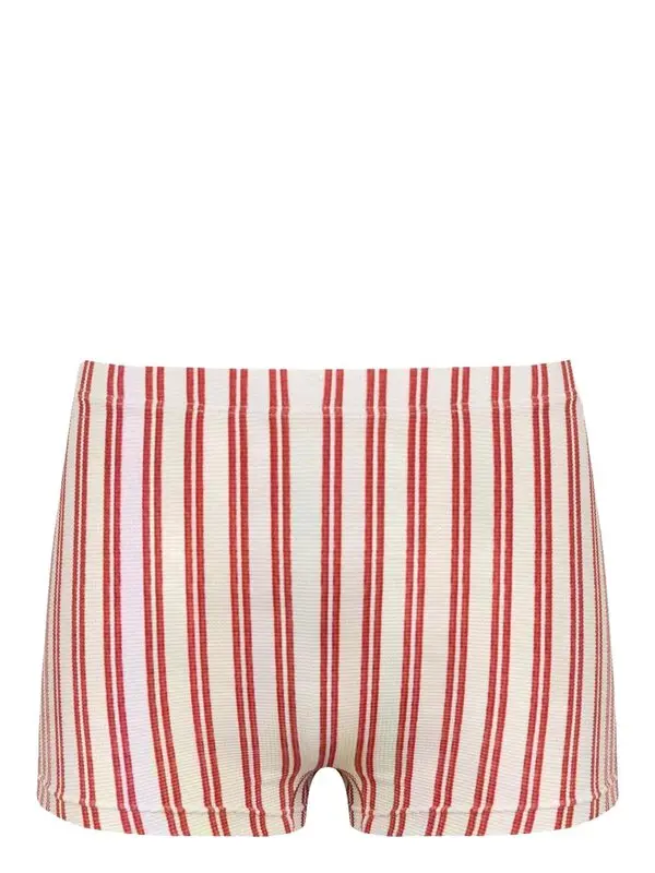 LENNY NIEMEYER Striped Textured Shorts - White
