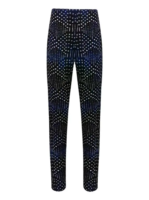 LENNY NIEMEYER Printed Silk Trousers - Black
