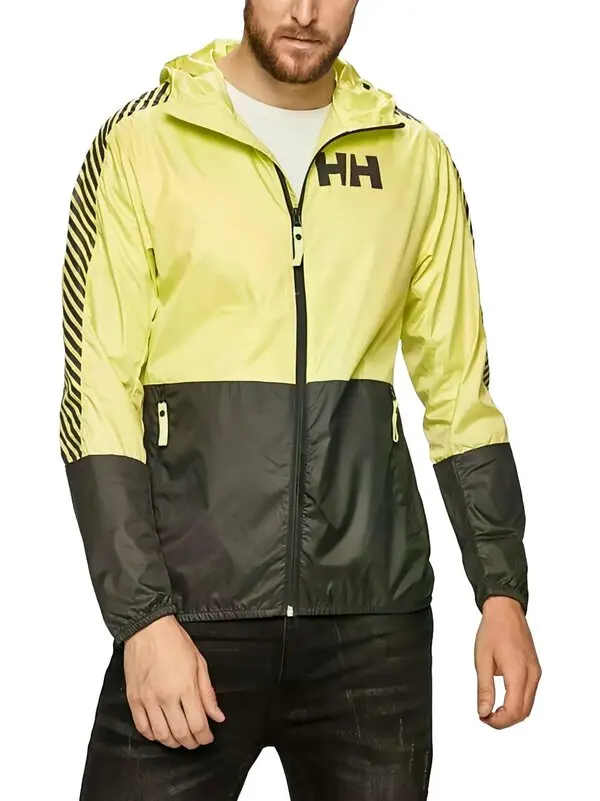 Helly Hansen Logo-print Hooded Windbreaker - Yellow