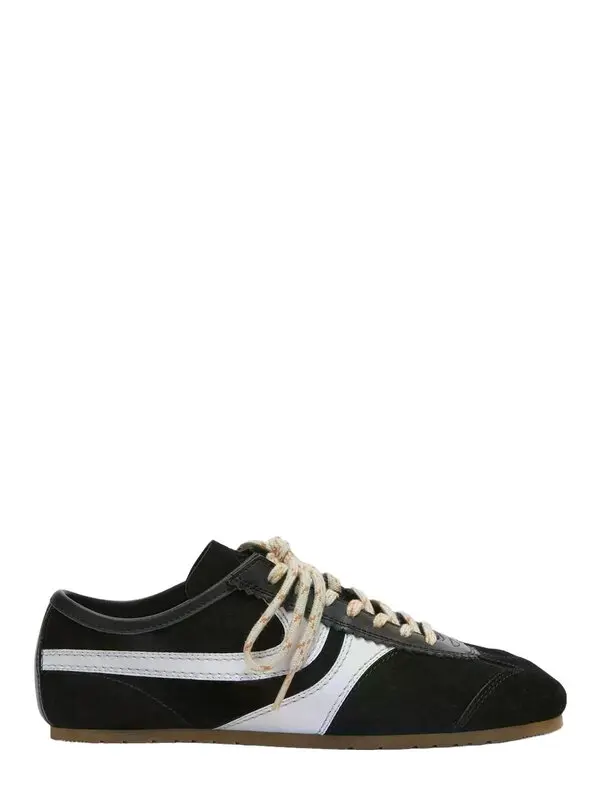 Dries Van Noten Suede Stripe Sneakers - Black