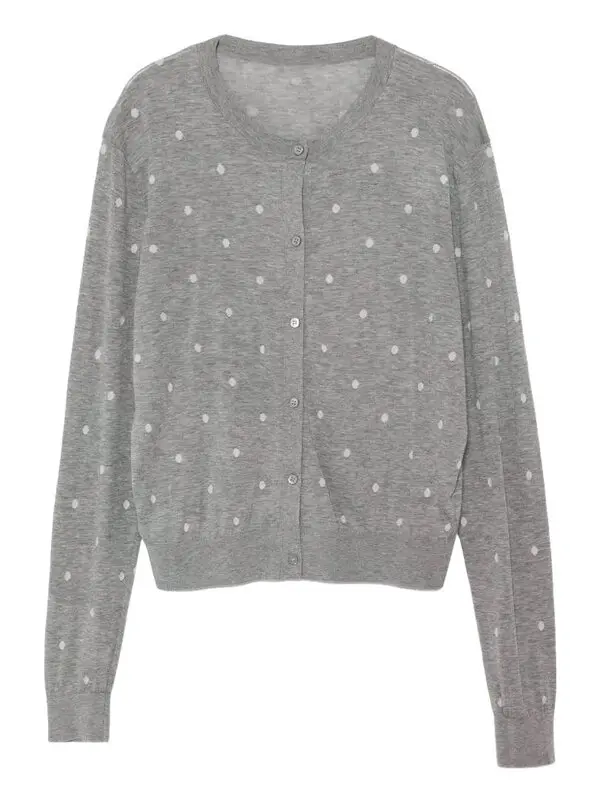 JNBY Polka Dot Cardigan - Grey