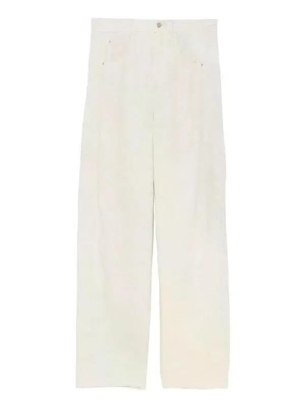 JNBY Wide-leg Linen Trousers - Neutrals