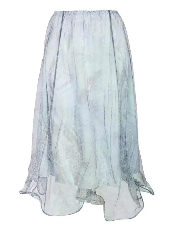 JNBY Paisley-print Midi Skirt - Blue