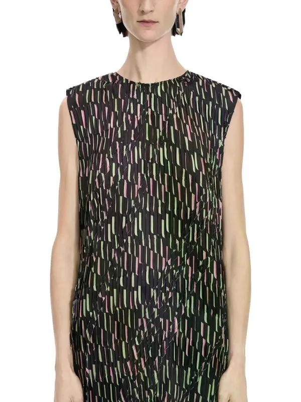 JNBY Geometric-print Mini Dress - Onyx