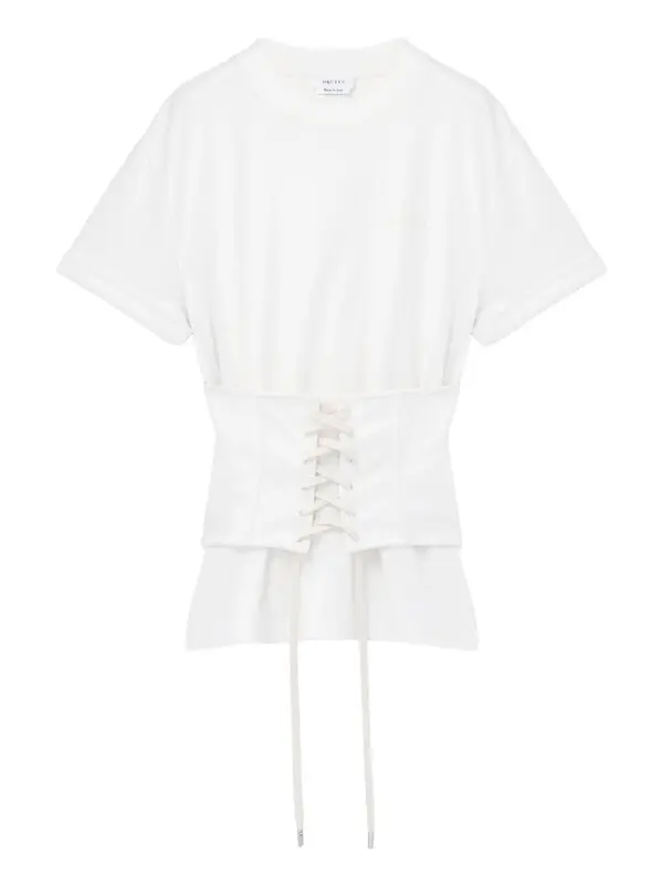 Alexander McQueen Corset T-shirt - Ivory