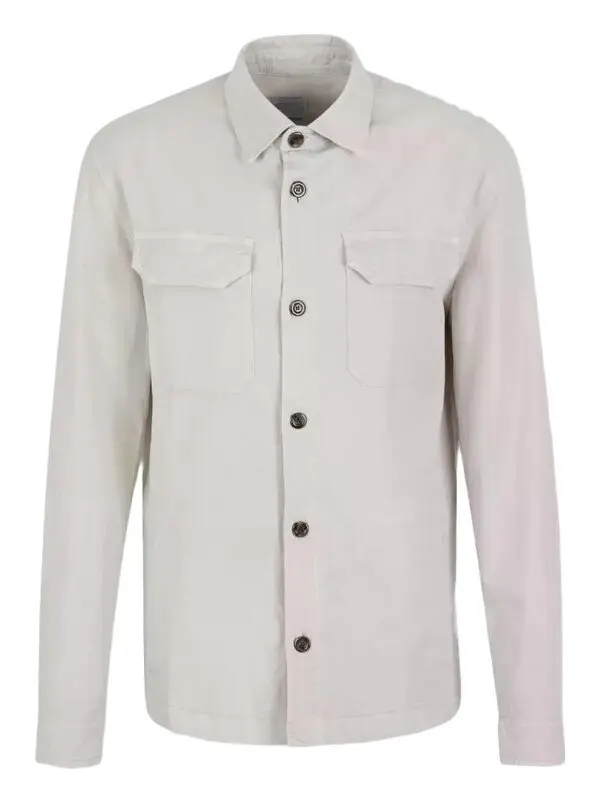 RICHARD J. BROWN Buttoned Pocket Overshirt - Neutrals