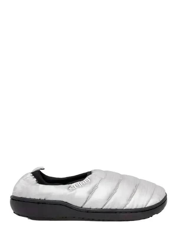 SUBU Quilted Teflon-coated Insulated Slippers - Silver