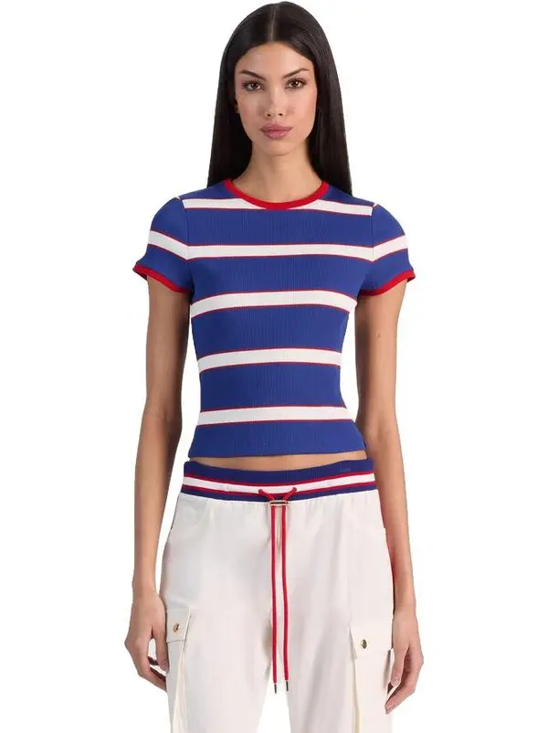 Alice + Olivia Onie Baby Ringer Tee - Stripe