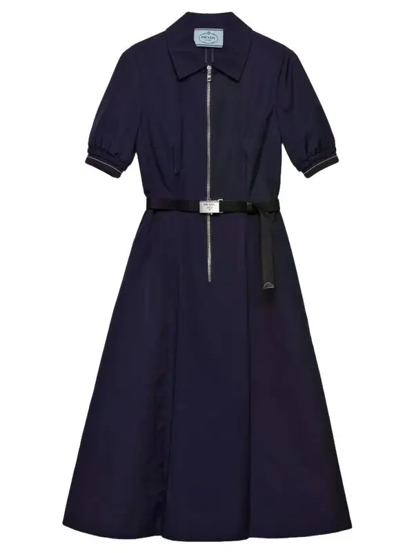Prada Poplin Shirt Dress - Blue