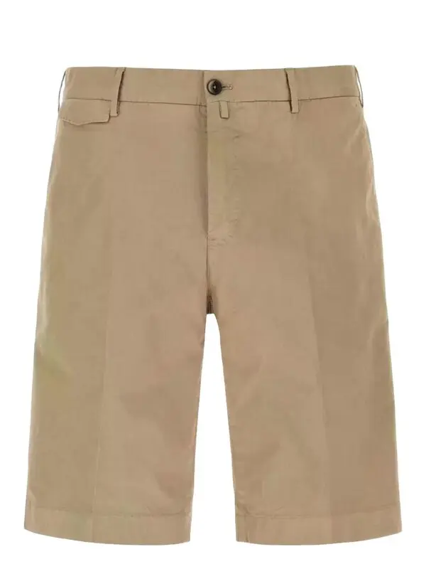 PT TORINO Cotton Bermuda Shorts - Neutrals
