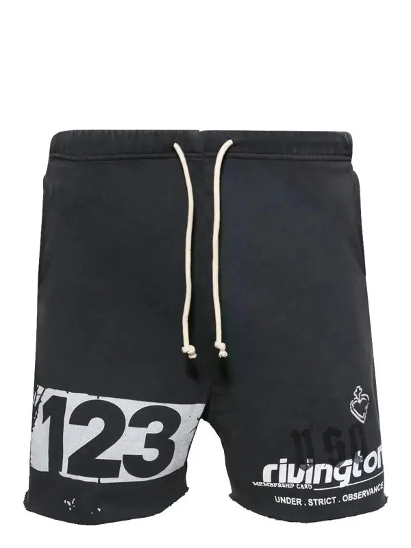 RIVINGTON ROI REBIS Membership Drawstring Shorts - Black