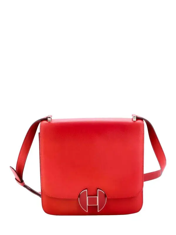 Hermès 2002 Evercolor 20 Shoulder Bag - Red