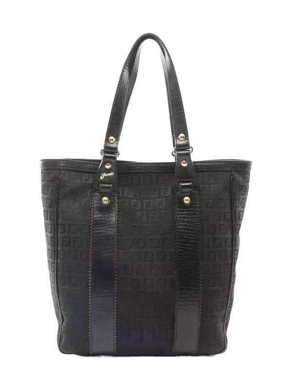 Fendi 2000-2010 Zucchino Tote Bag - Black