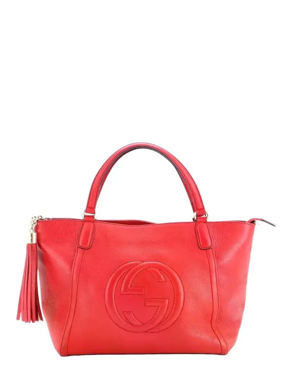 Gucci Soho Convertible Top Handle Bag - Red