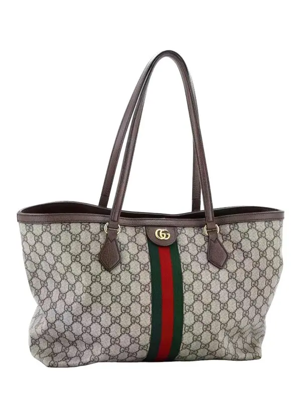 Gucci Ophidia Shopping Gg Coated Canvas Medium Tote Bag - Brown