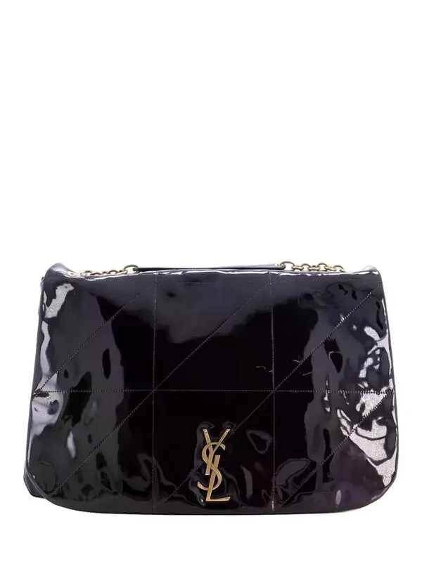 Saint Laurent Jamie 4.3 Quilted Patent Large Shoulder Bag - Black