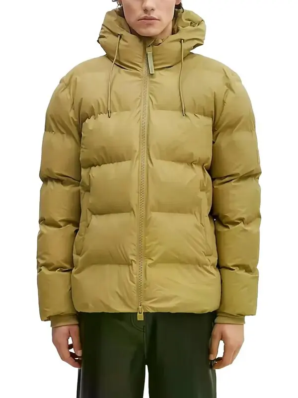 Rains Alta Hooded Puffer Jacket - Green