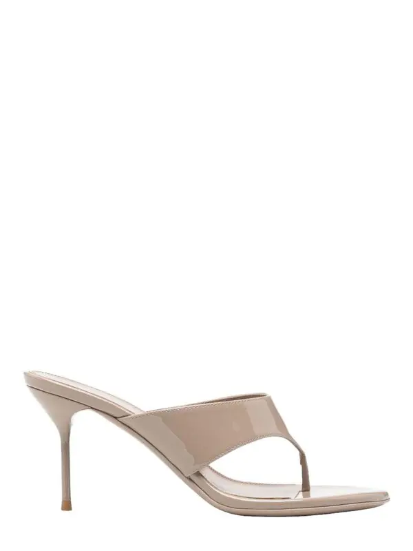 Paris Texas Lidia Thong Heeled Sandals - Grey
