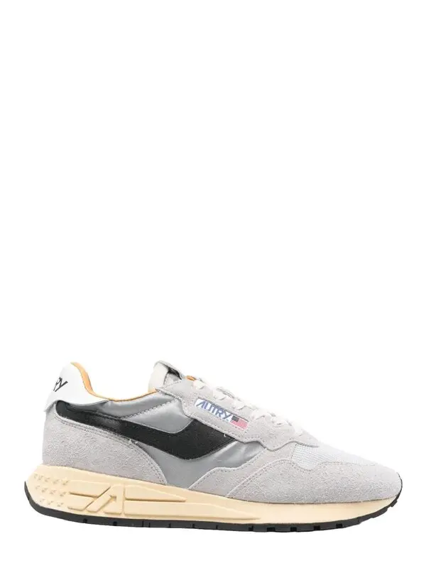 AUTRY Reelwind Low Leather Sneakers - Silver