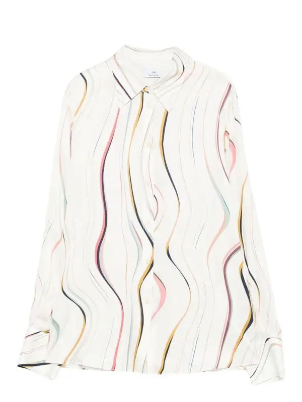 Paul Smith Swirl Print Shirt - White