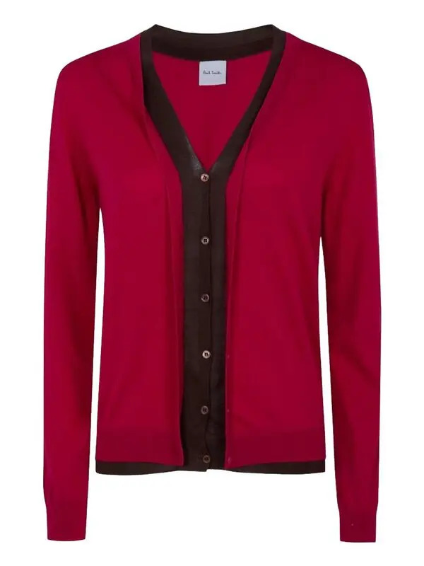 Paul Smith Cotton Cardigan - Red