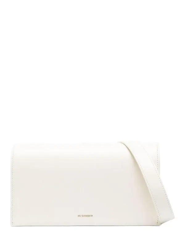 JIL SANDER All-day Leather Shoulder Bag - White